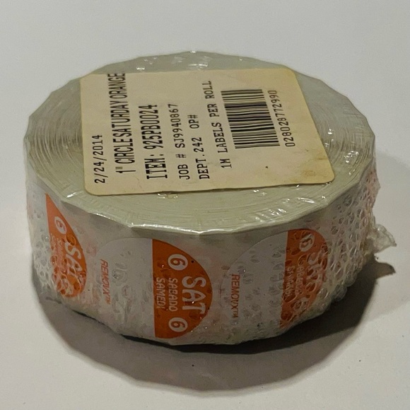 Removx | Kitchen | Removx Circle Food Rotation Labels Orange Saturday ...